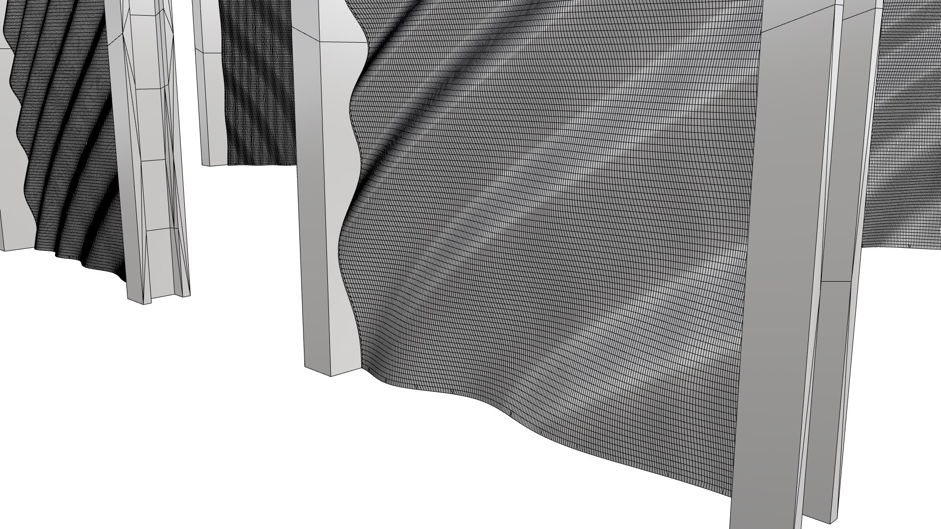 3D Parametric Wavy 4 Doors - TurboSquid 2074721