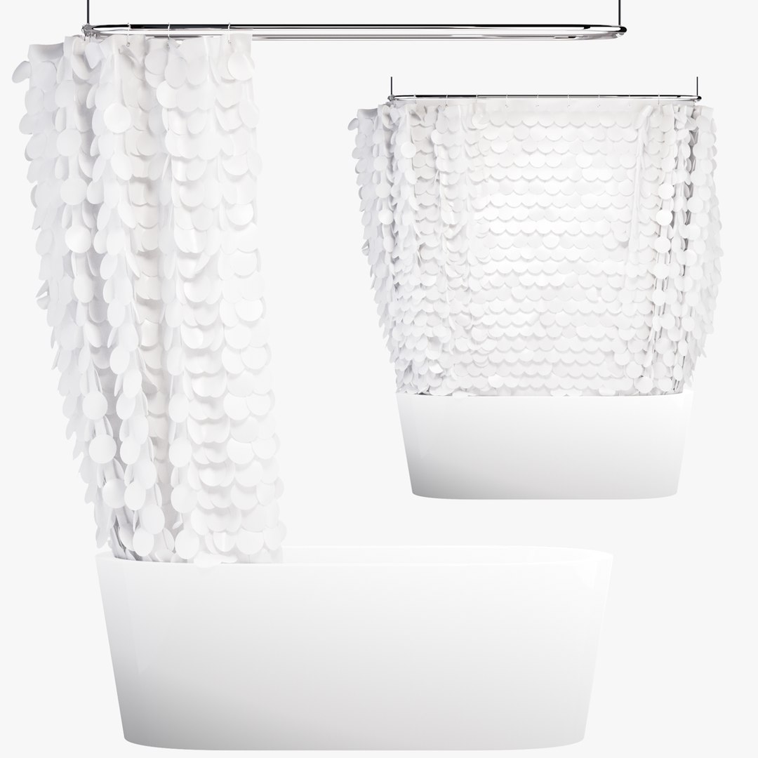 3D Bath Curtain Set 13 - TurboSquid 2245057