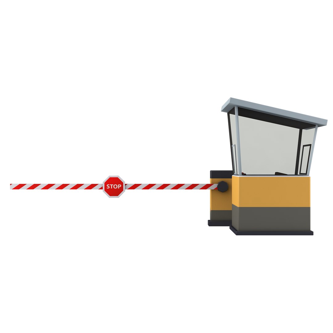 Cartoon Security Booth 3D - TurboSquid 1442363