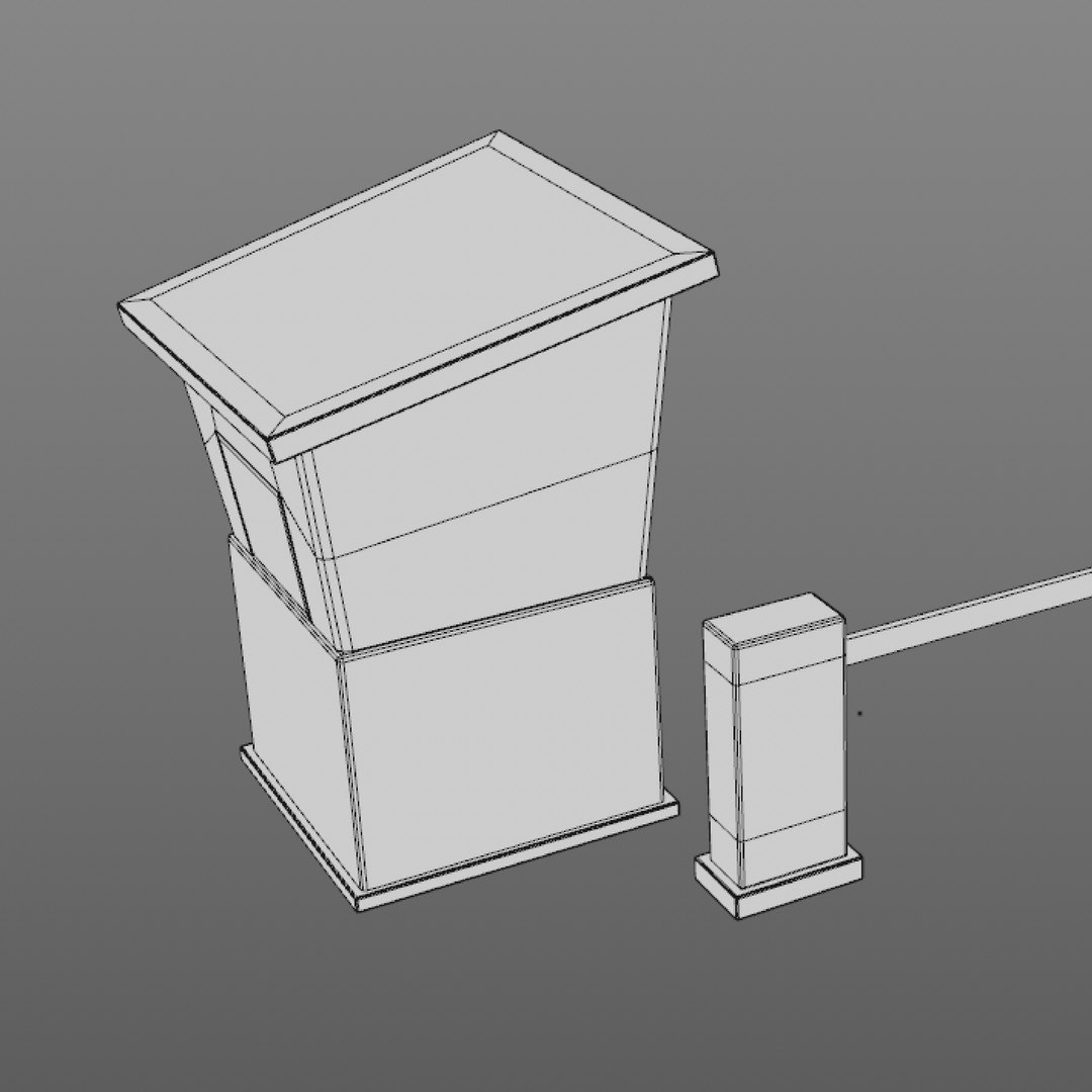 Cartoon Security Booth 3D - TurboSquid 1442363