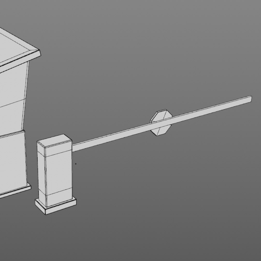 Cartoon Security Booth 3D - TurboSquid 1442363