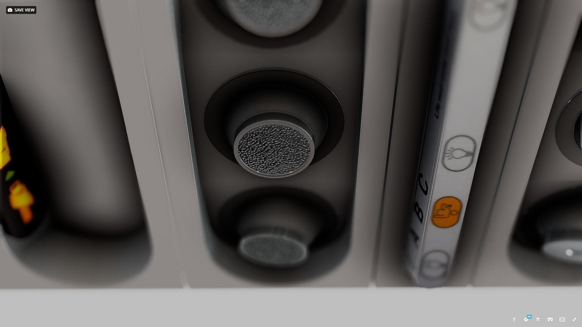 3D Airbus Cabin Overhead Panel Model - TurboSquid 1571009