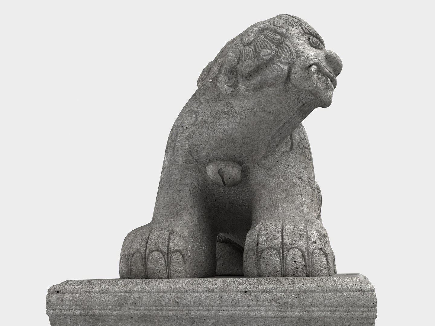 3D Mythological Lion Haechi Statue Model - TurboSquid 1719108