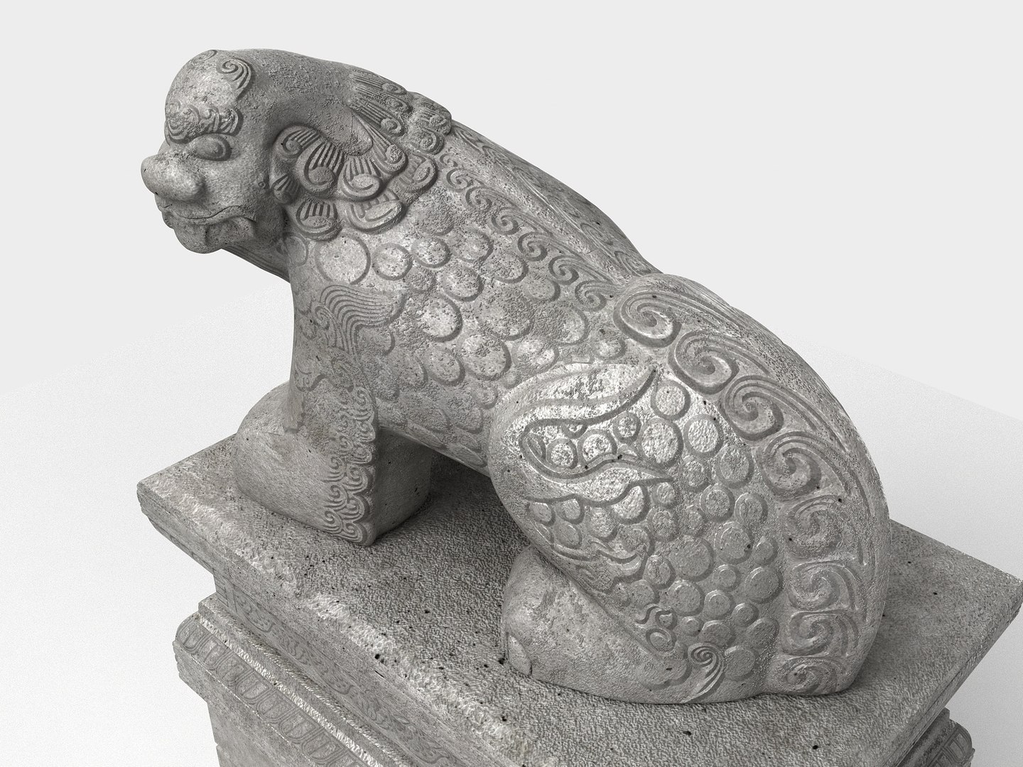 3D Mythological Lion Haechi Statue Model - TurboSquid 1719108