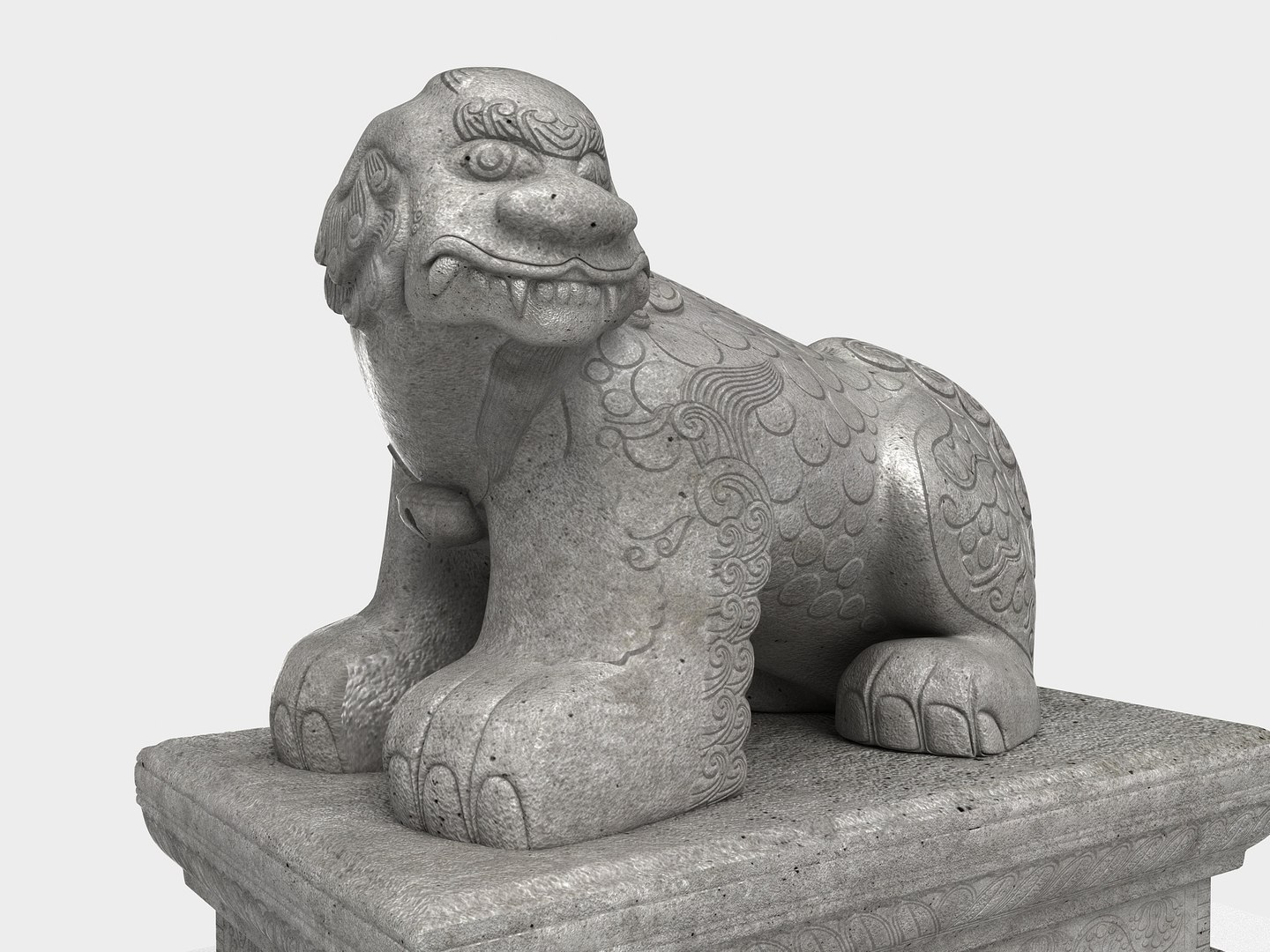3D Mythological Lion Haechi Statue Model - TurboSquid 1719108