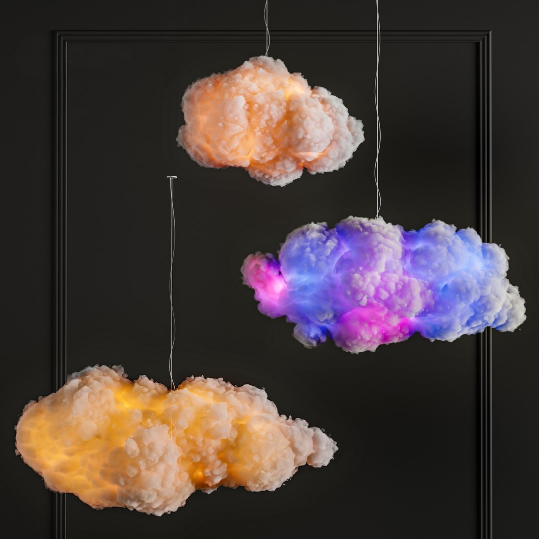 Cotton Clouds Light 3D Model - TurboSquid 1896512