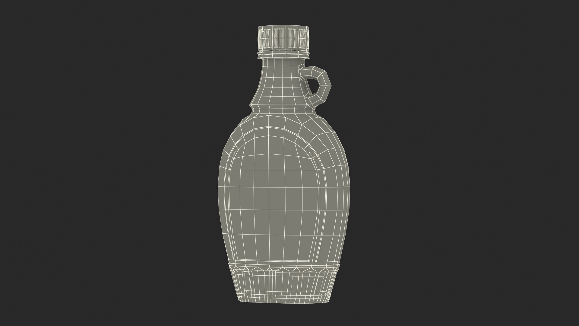 3D Glass Bottle With Maple Syrup Model - TurboSquid 2015311