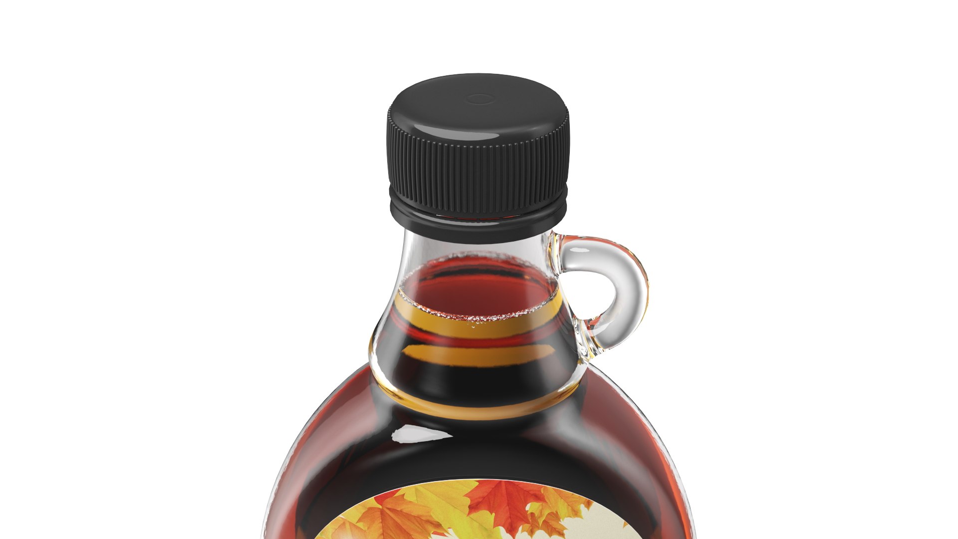 3D Glass Bottle with Maple Syrup model - TurboSquid 2015311