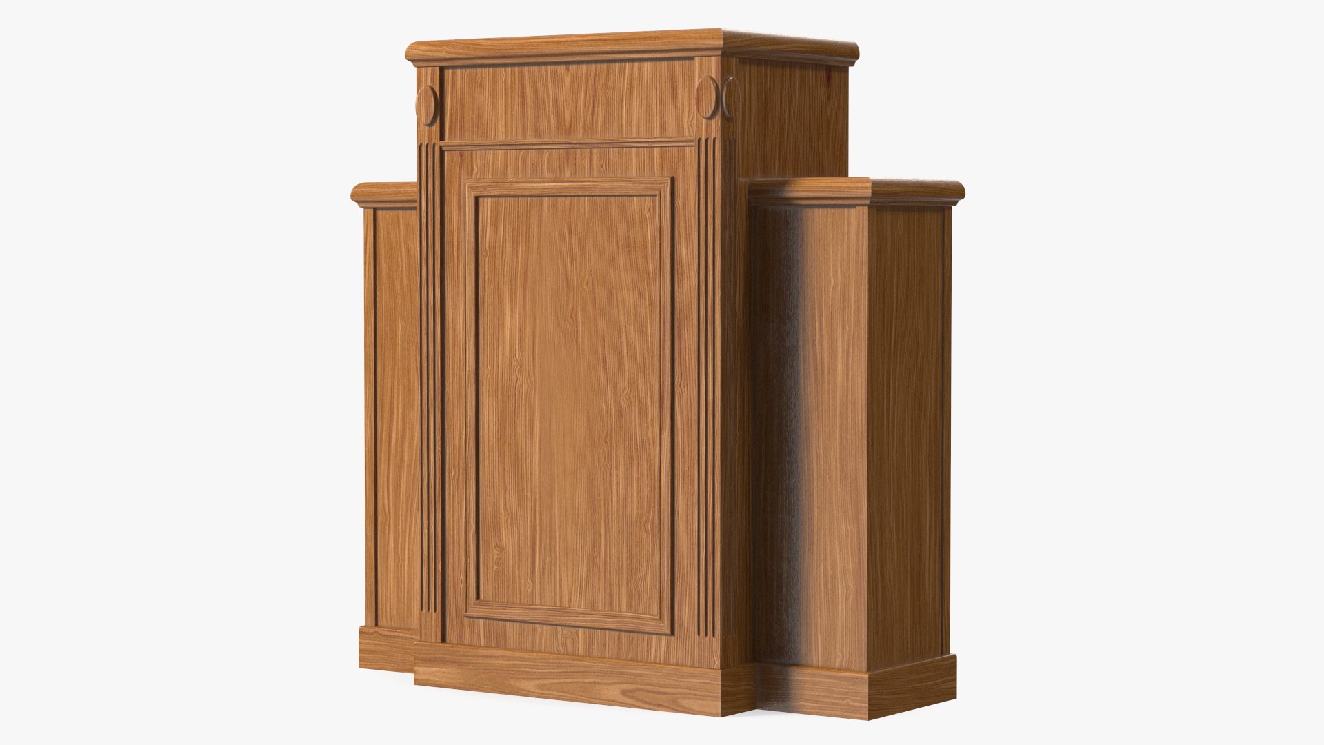 Church Pulpit Podium Dark Oak 3D Model - TurboSquid 2199170