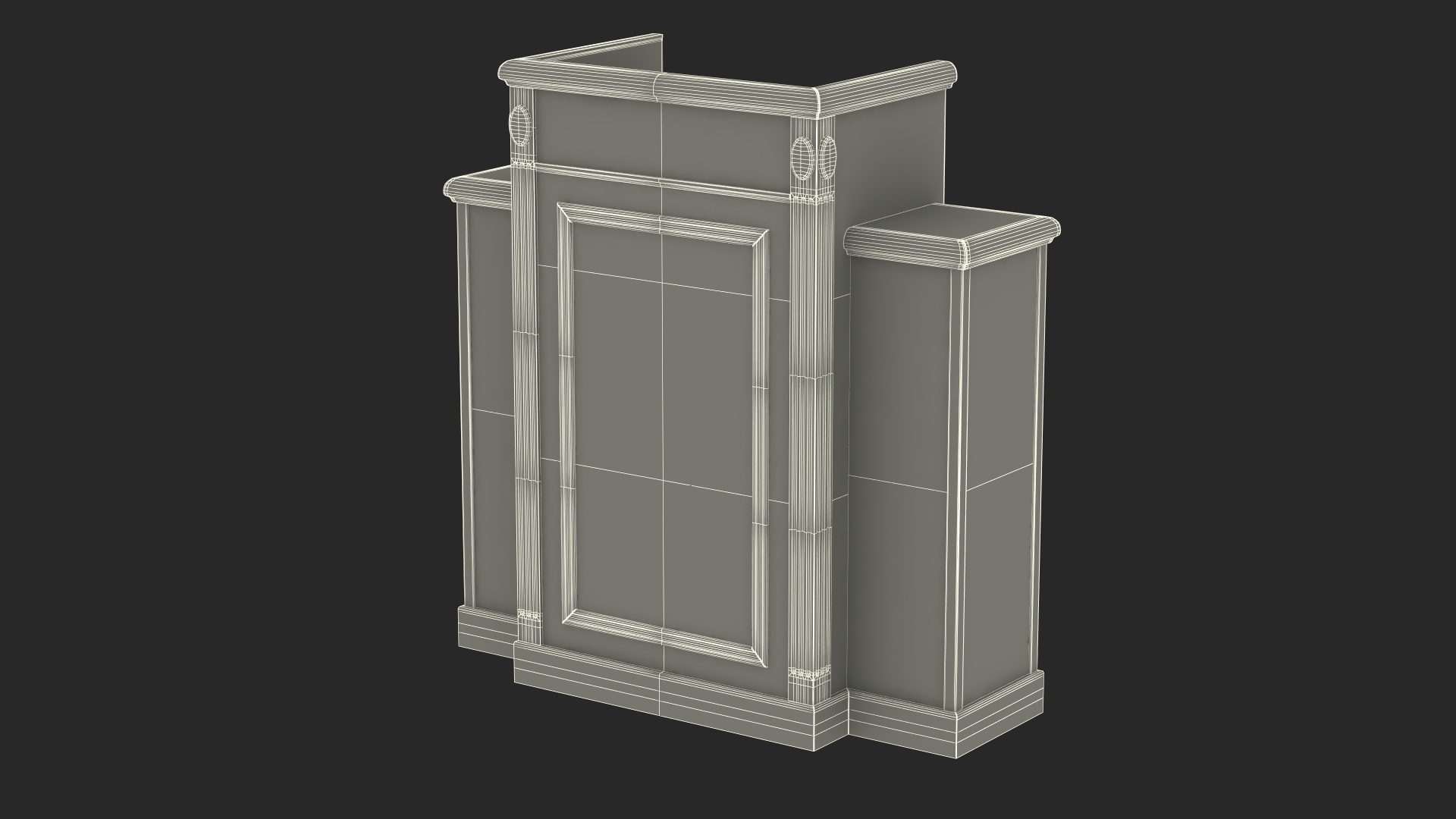 Church Pulpit Podium Dark Oak 3D Model - TurboSquid 2199170