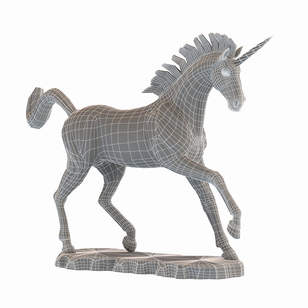 Unicorn Statue Model - TurboSquid 1151526