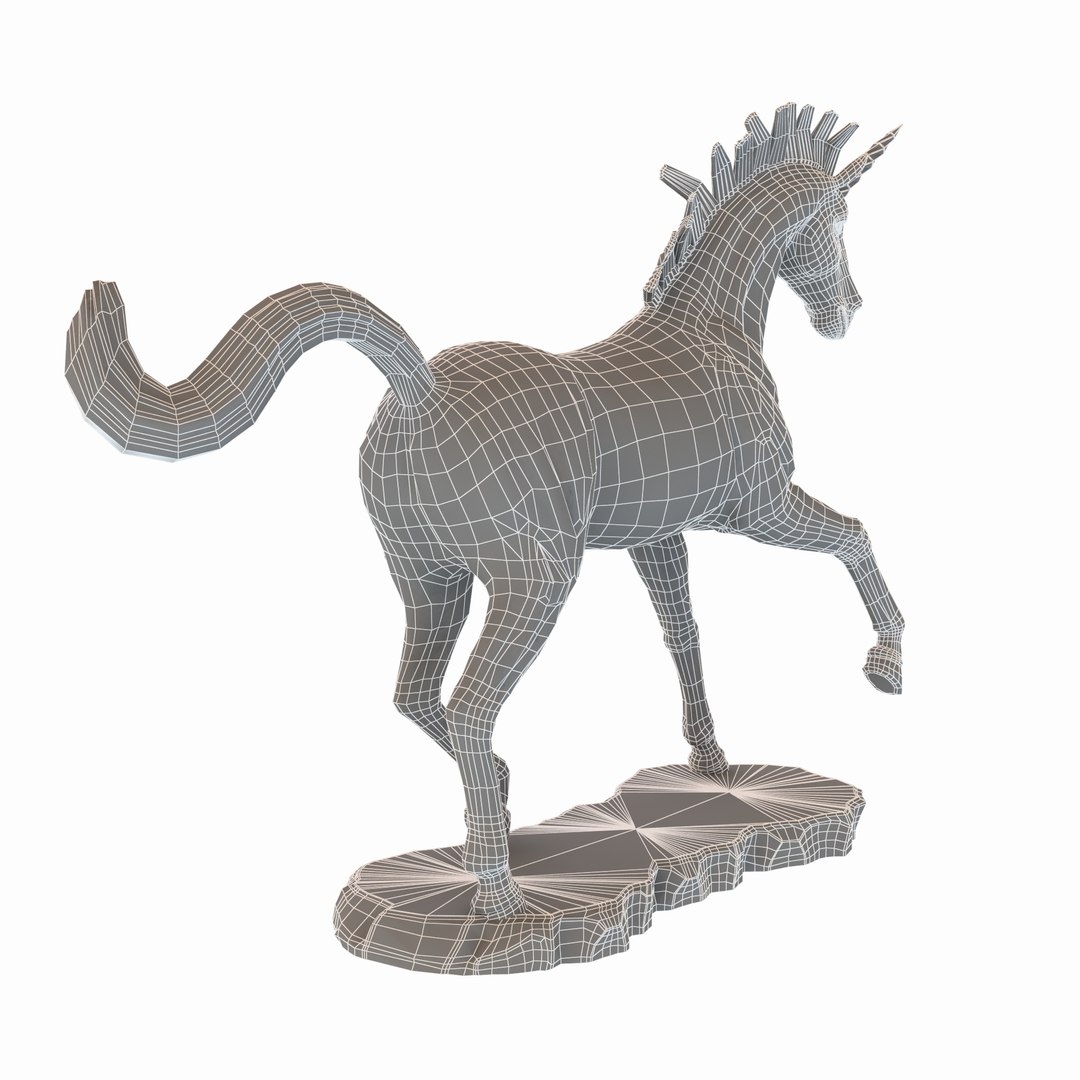 Unicorn Statue Model - TurboSquid 1151526