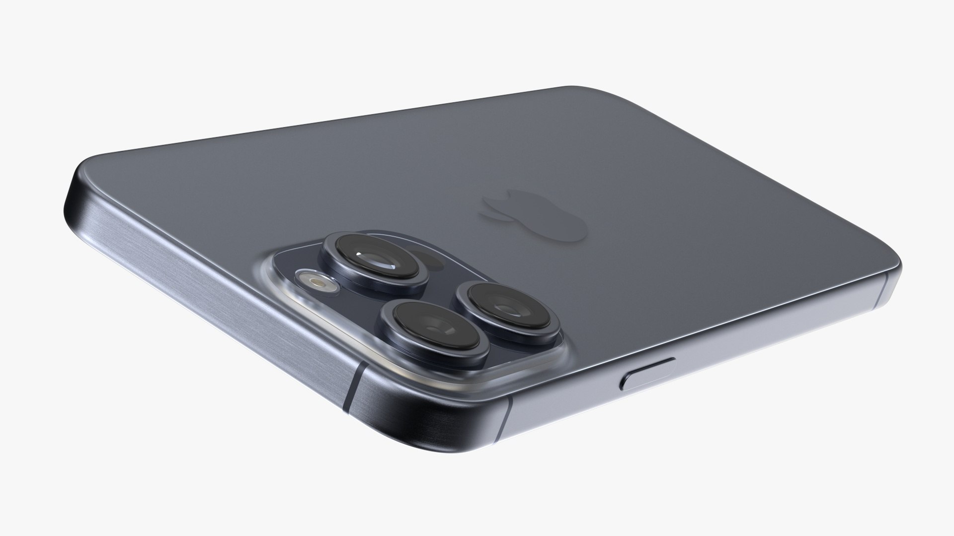 3D Model Apple IPhone 15 Pro Blue Titanium - TurboSquid 2125751
