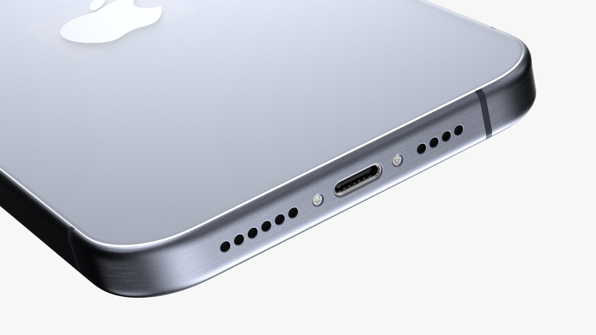 3D Model Apple IPhone 15 Pro Blue Titanium - TurboSquid 2125751
