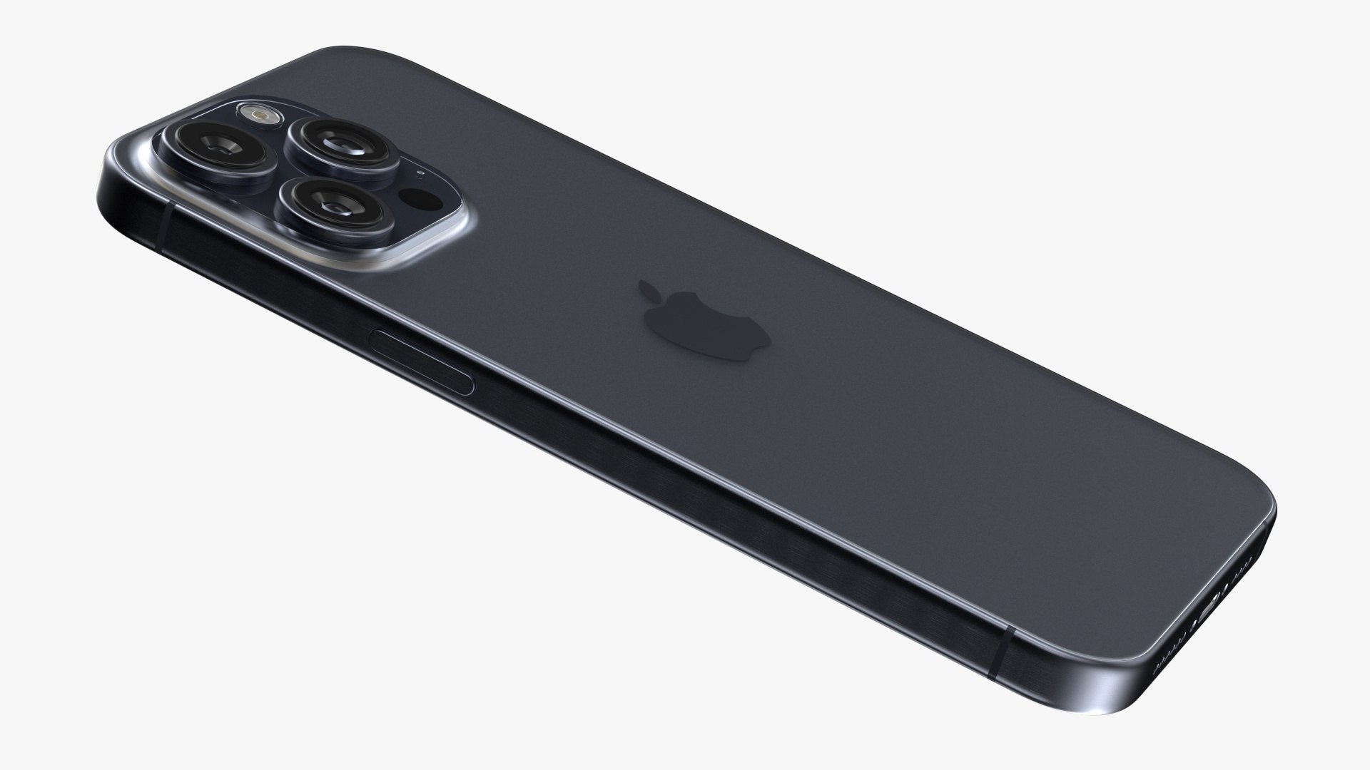 3D Model Apple IPhone 15 Pro Blue Titanium - TurboSquid 2125751