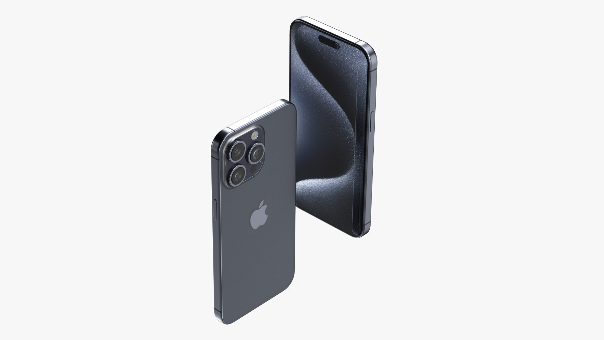3D Model Apple IPhone 15 Pro Blue Titanium - TurboSquid 2125751