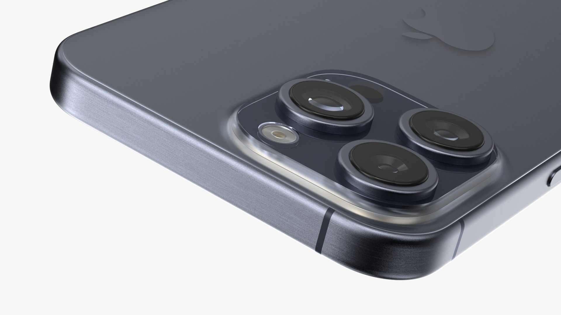 3D Model Apple IPhone 15 Pro Blue Titanium - TurboSquid 2125751