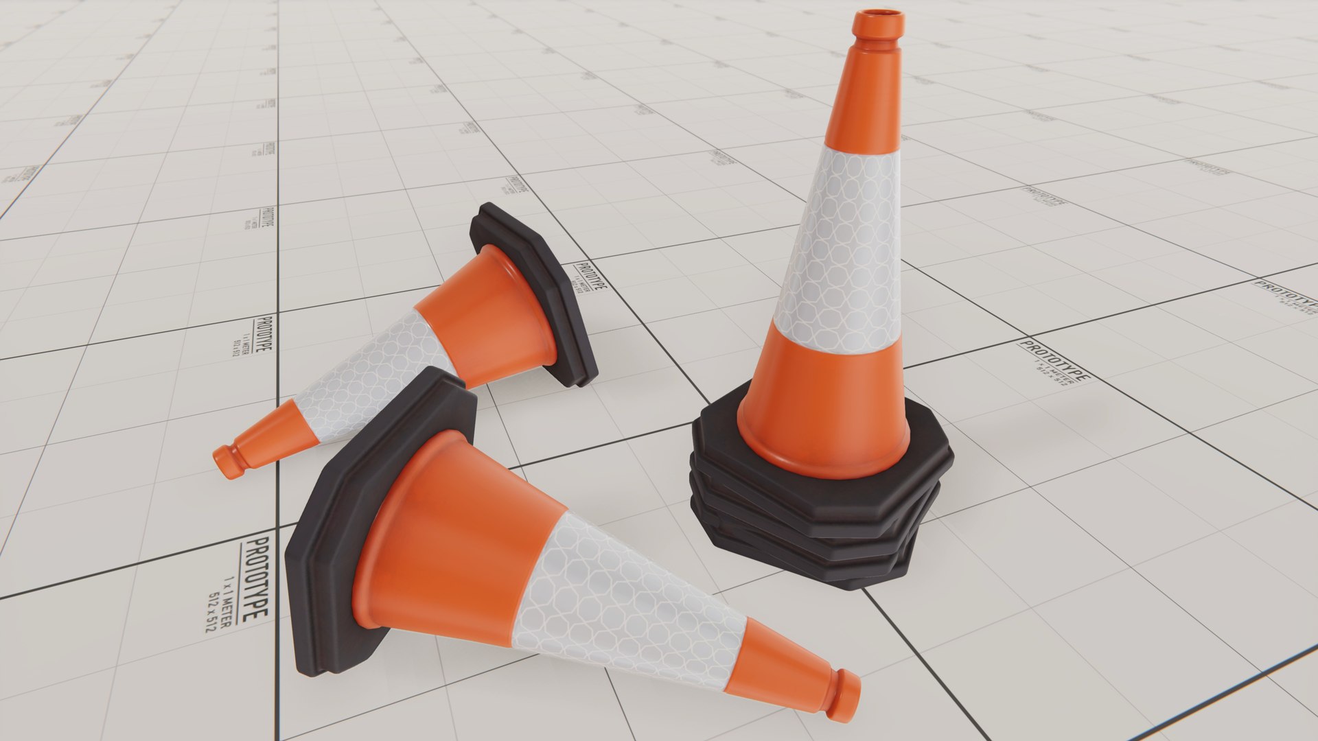 Traffic Cone 3D model - TurboSquid 2173426