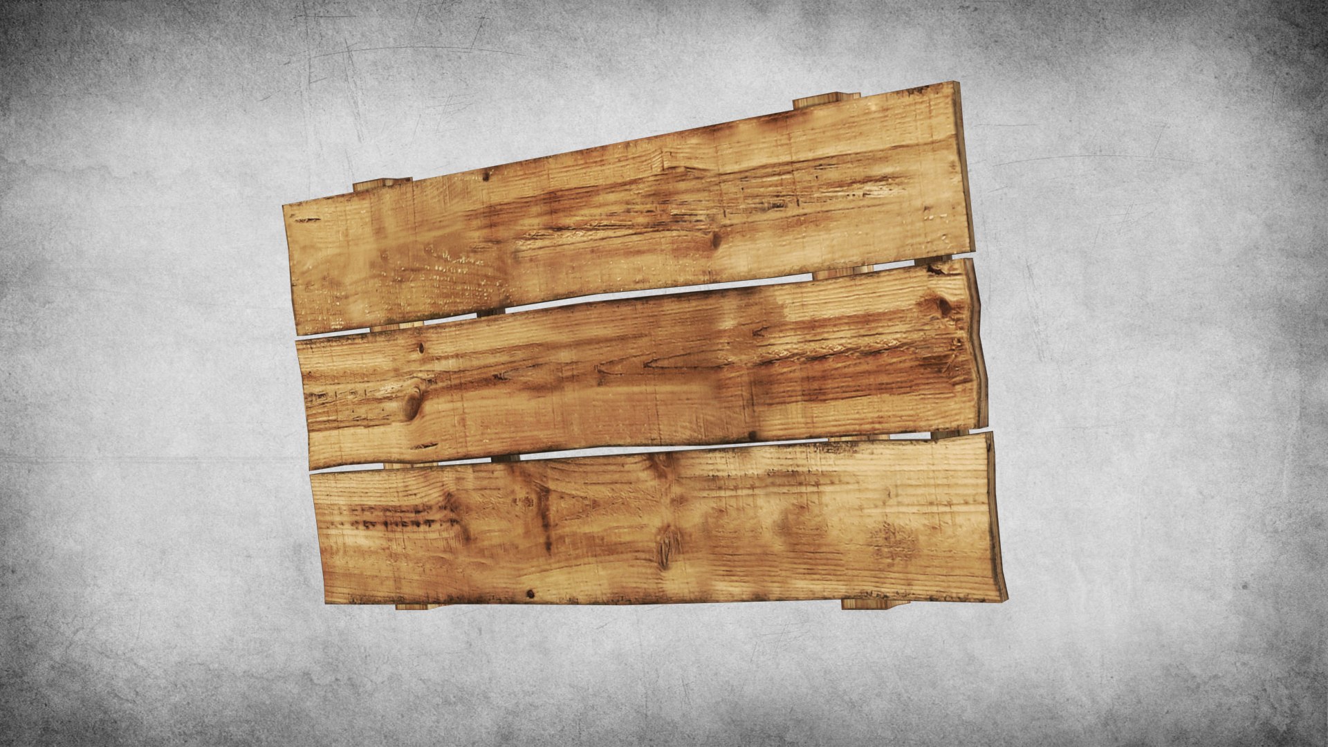 rustic wood table 01 3d model