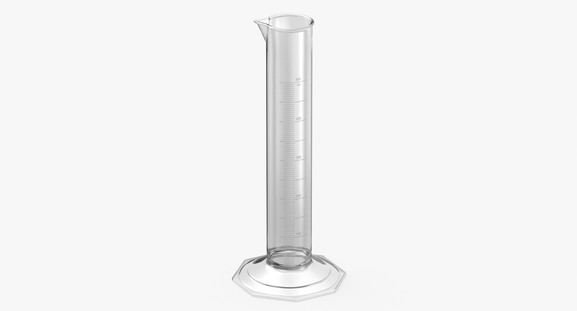 3D Graduated Cylinder 500ml - TurboSquid 1975543