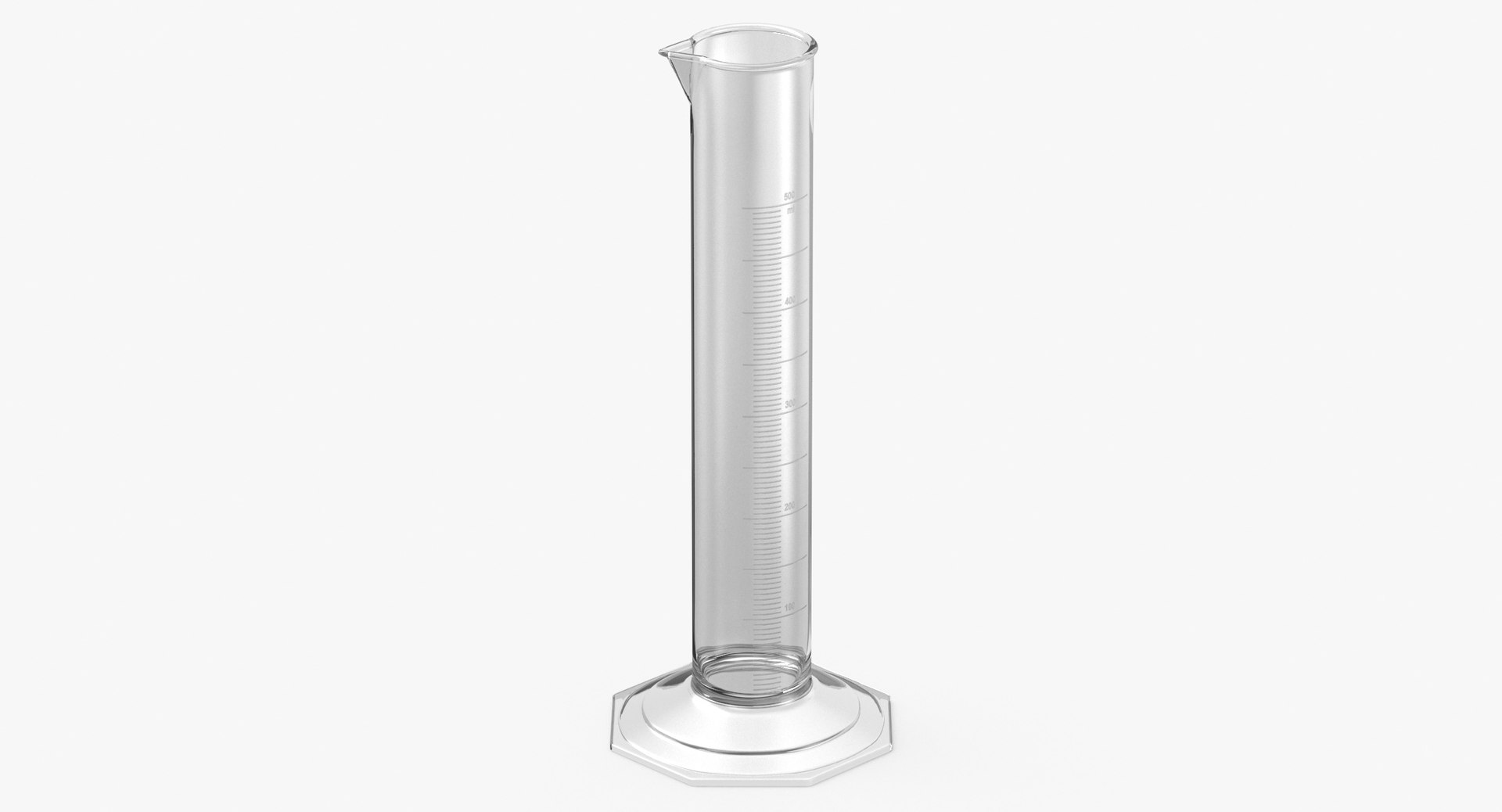 3D Graduated Cylinder 500ml - TurboSquid 1975543