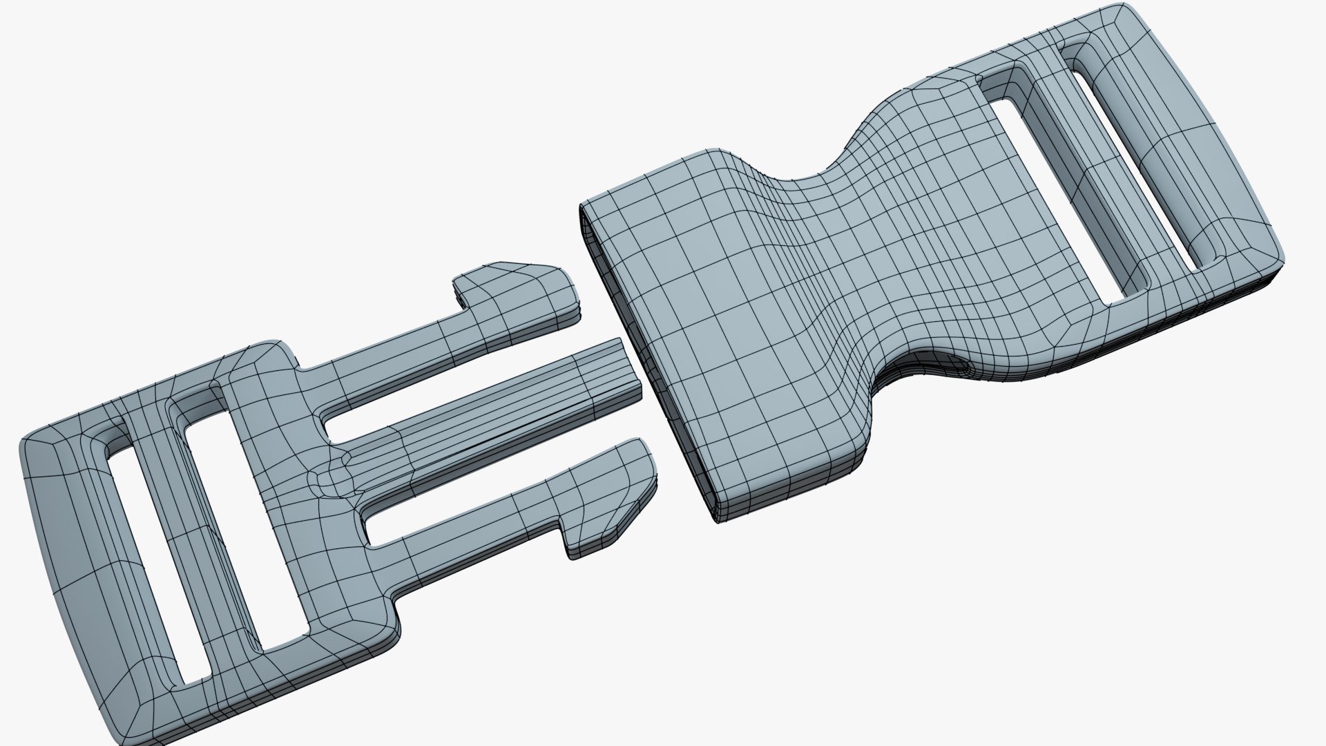 3D Working Side Release Buckle Model - TurboSquid 2343464