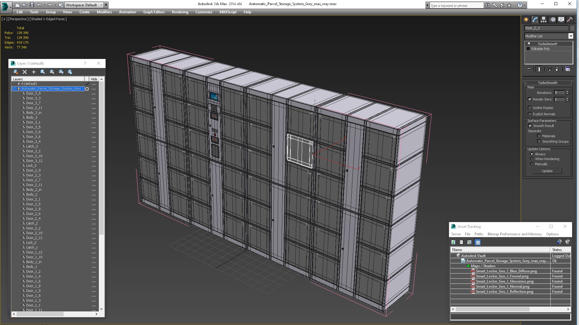 Automatic Parcel Storage System Grey 3D Model - TurboSquid 2139447