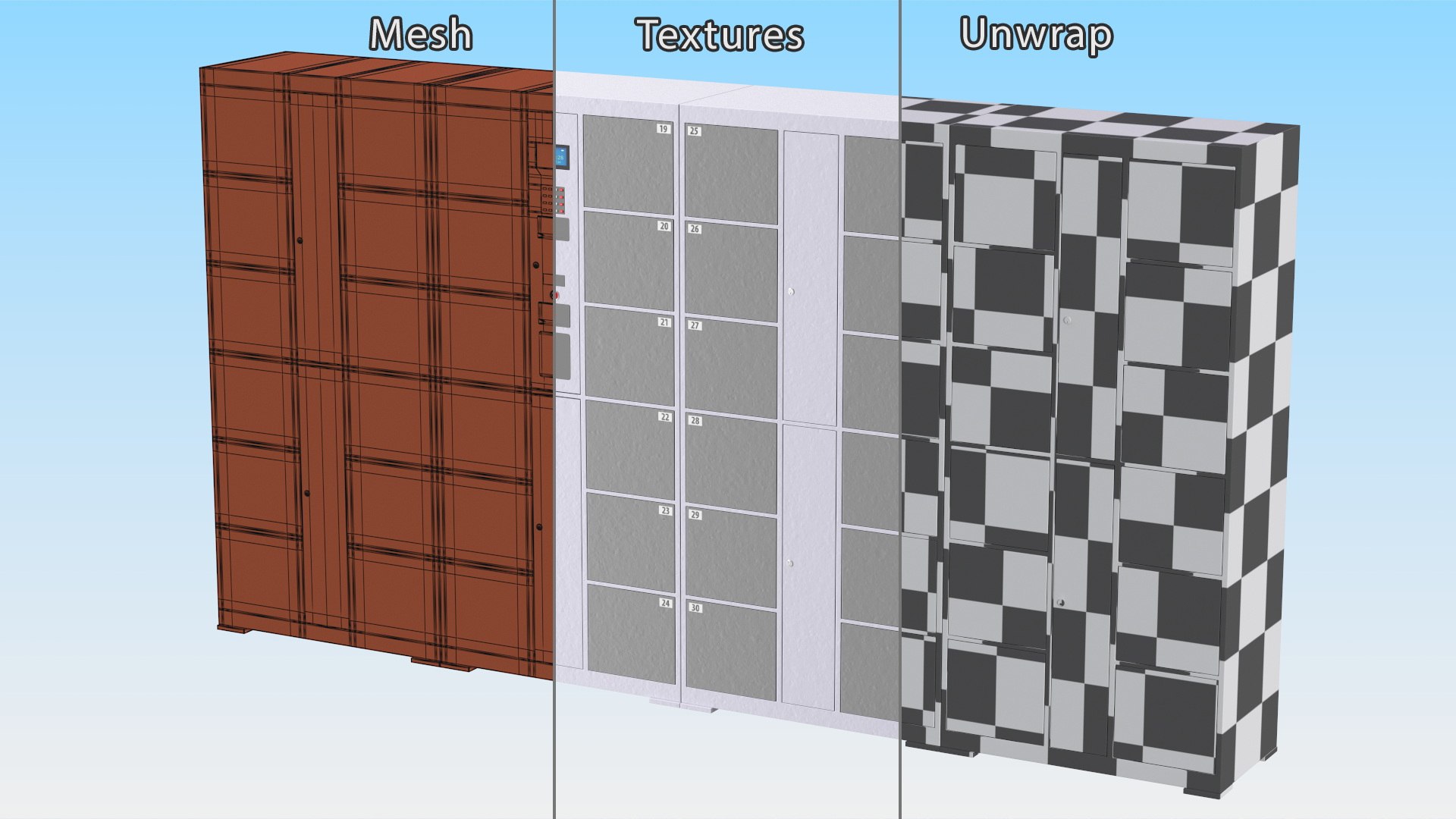Automatic Parcel Storage System Grey 3D Model - TurboSquid 2139447