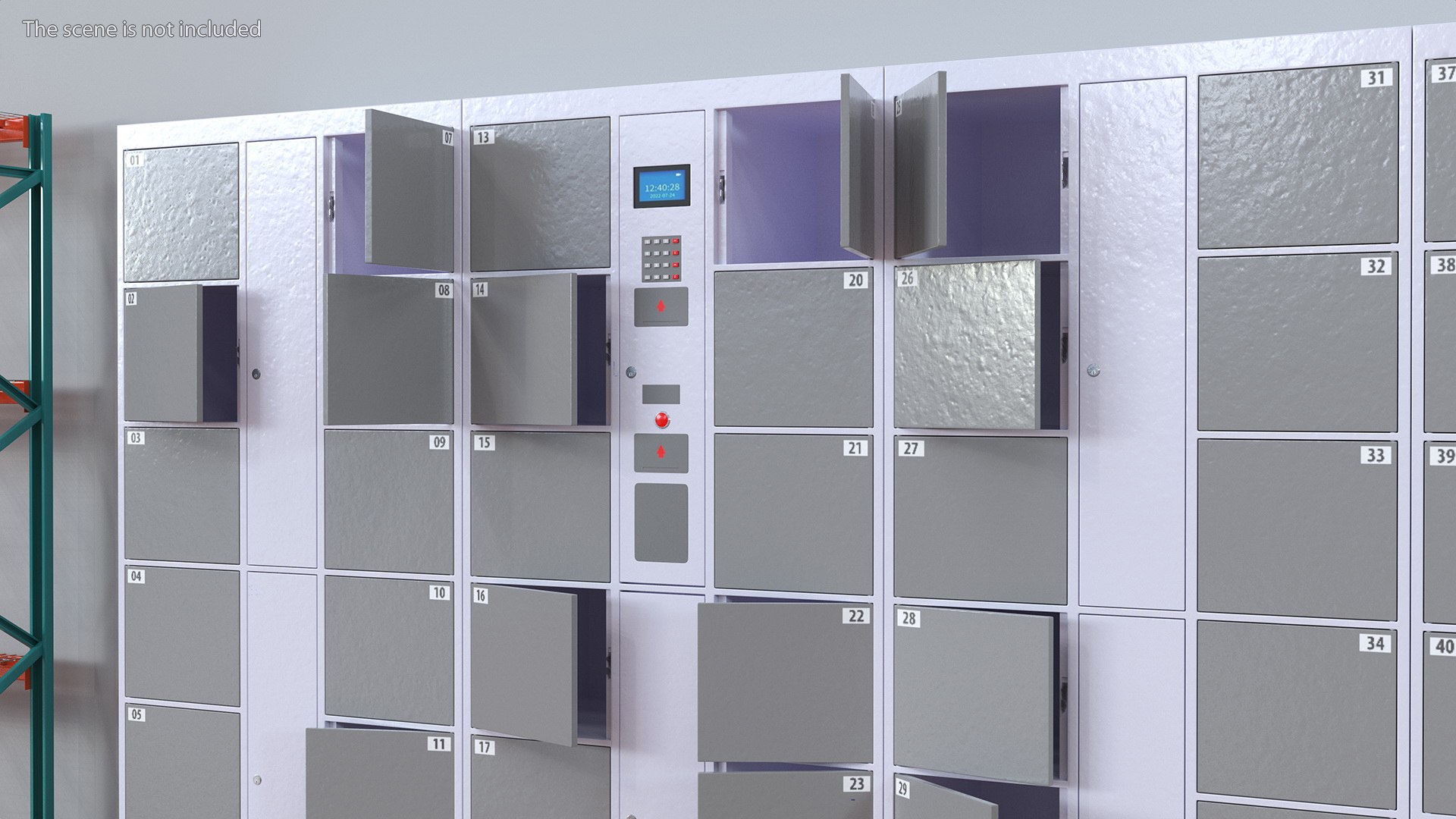 Automatic Parcel Storage System Grey 3D Model - TurboSquid 2139447