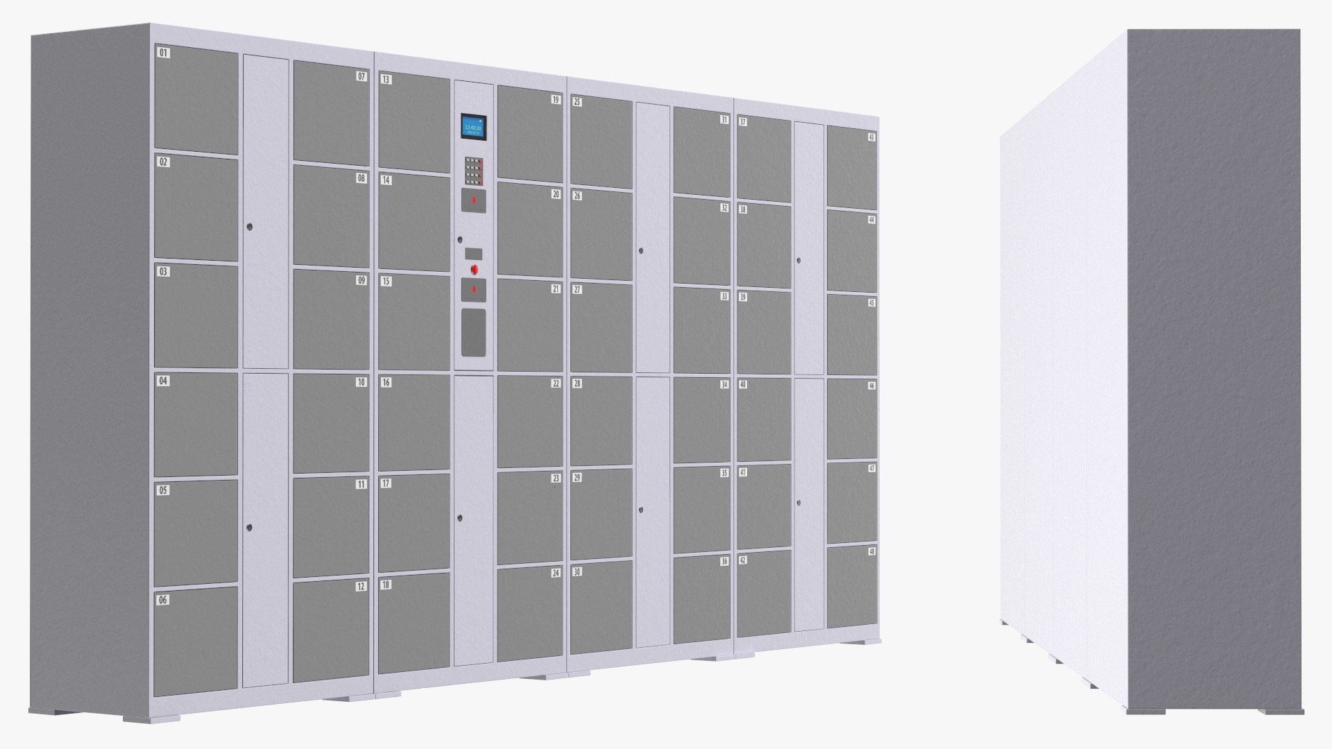 Automatic Parcel Storage System Grey 3D Model - TurboSquid 2139447