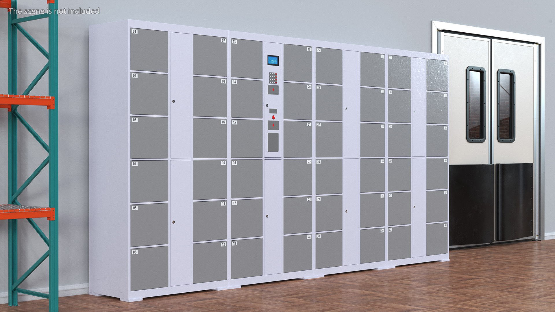 Automatic Parcel Storage System Grey 3D Model - TurboSquid 2139447