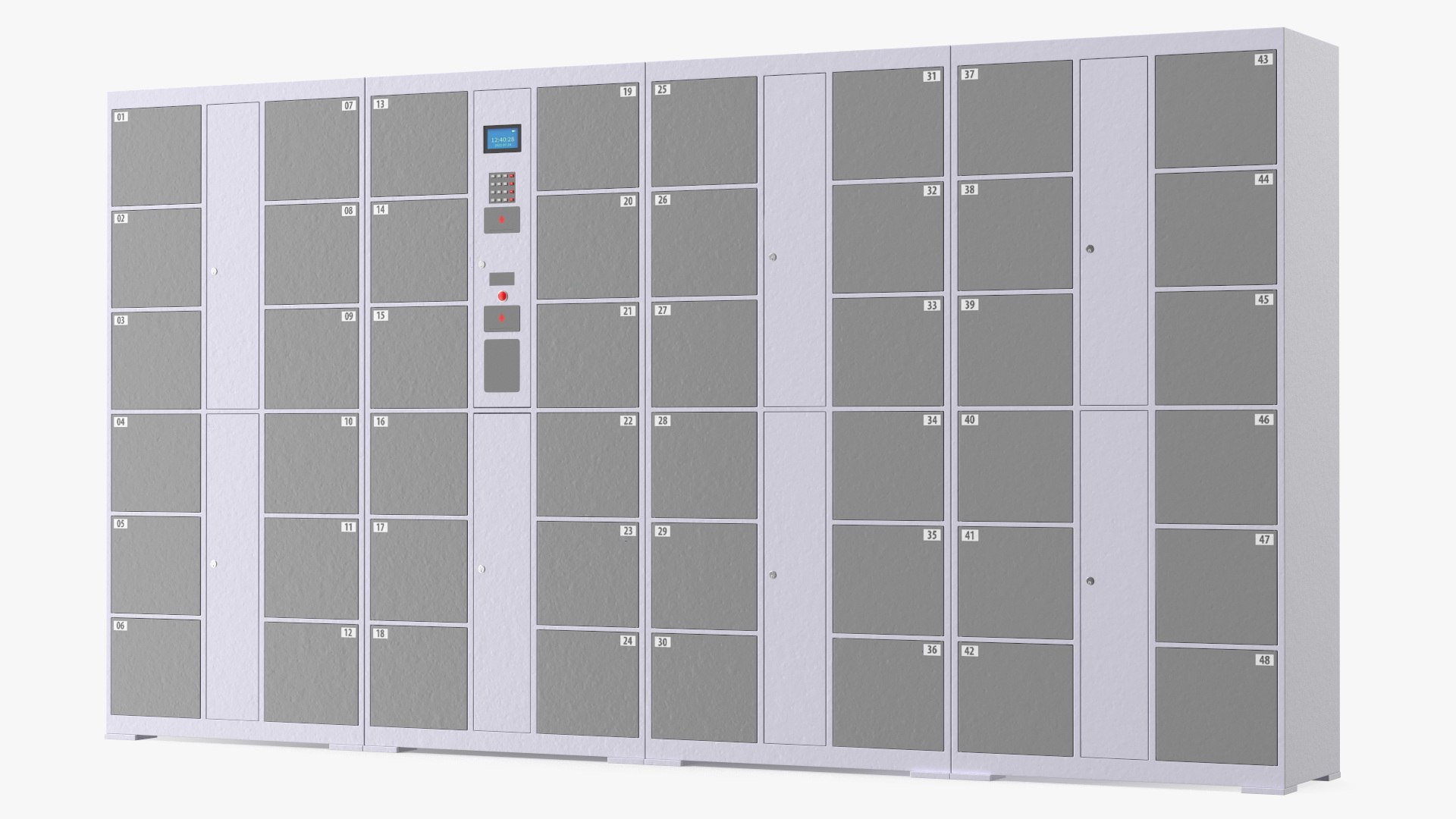 Automatic Parcel Storage System Grey 3D model - TurboSquid 2139447