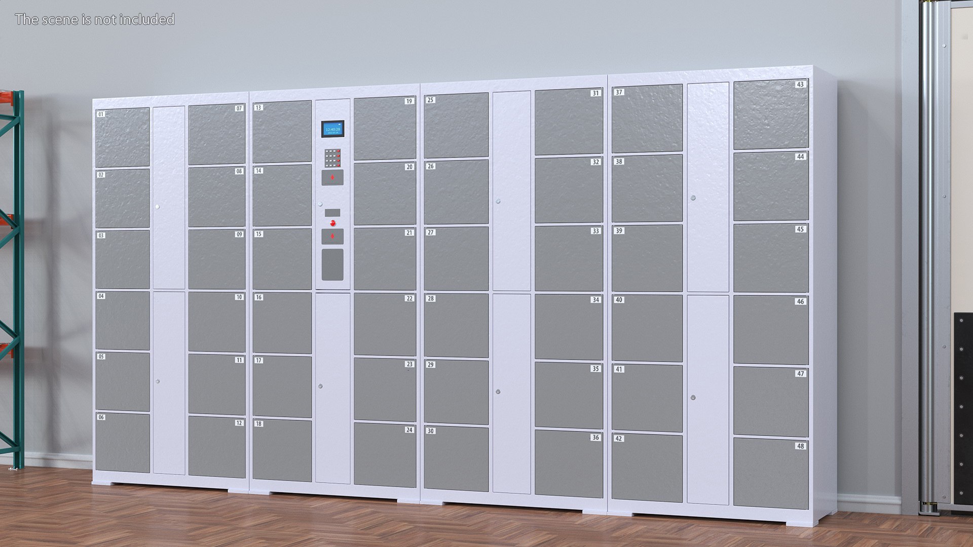 Automatic Parcel Storage System Grey 3D Model - TurboSquid 2139447