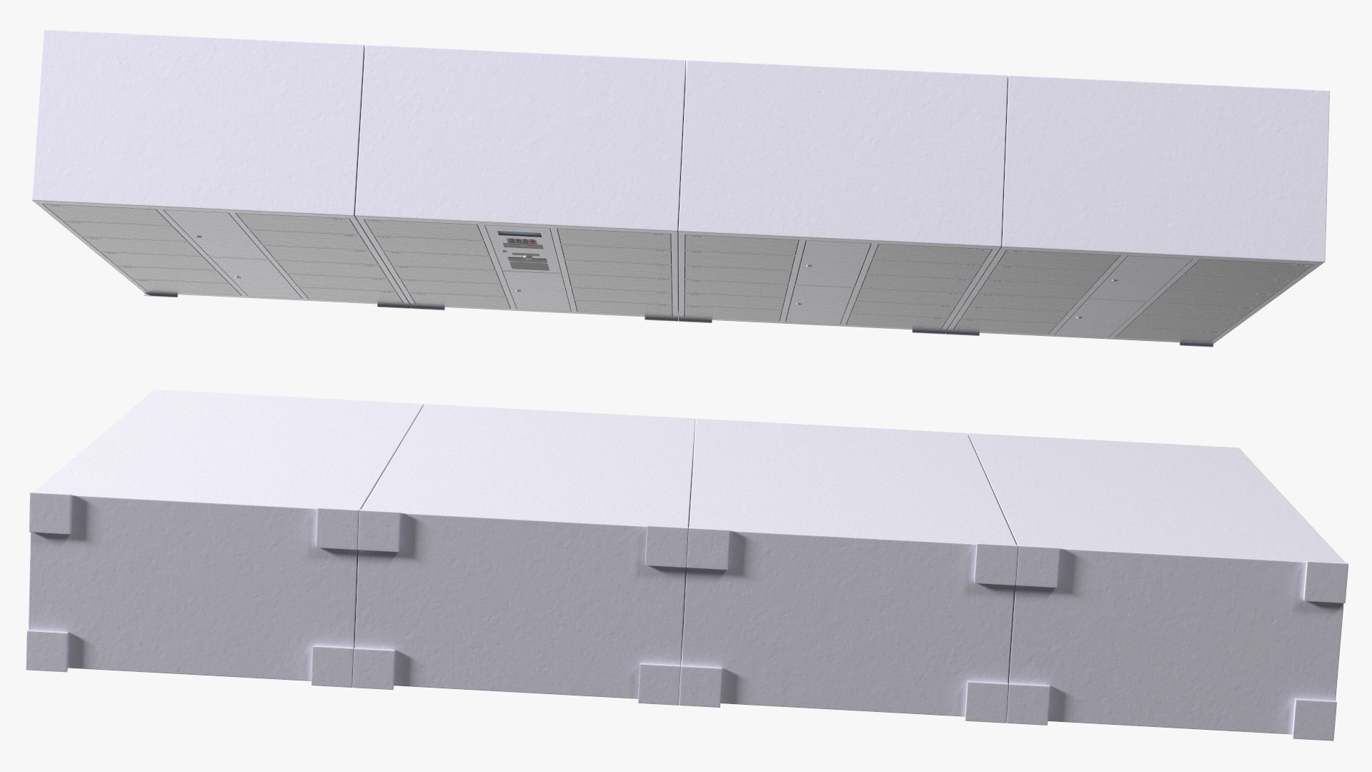 Automatic Parcel Storage System Grey 3D Model - TurboSquid 2139447