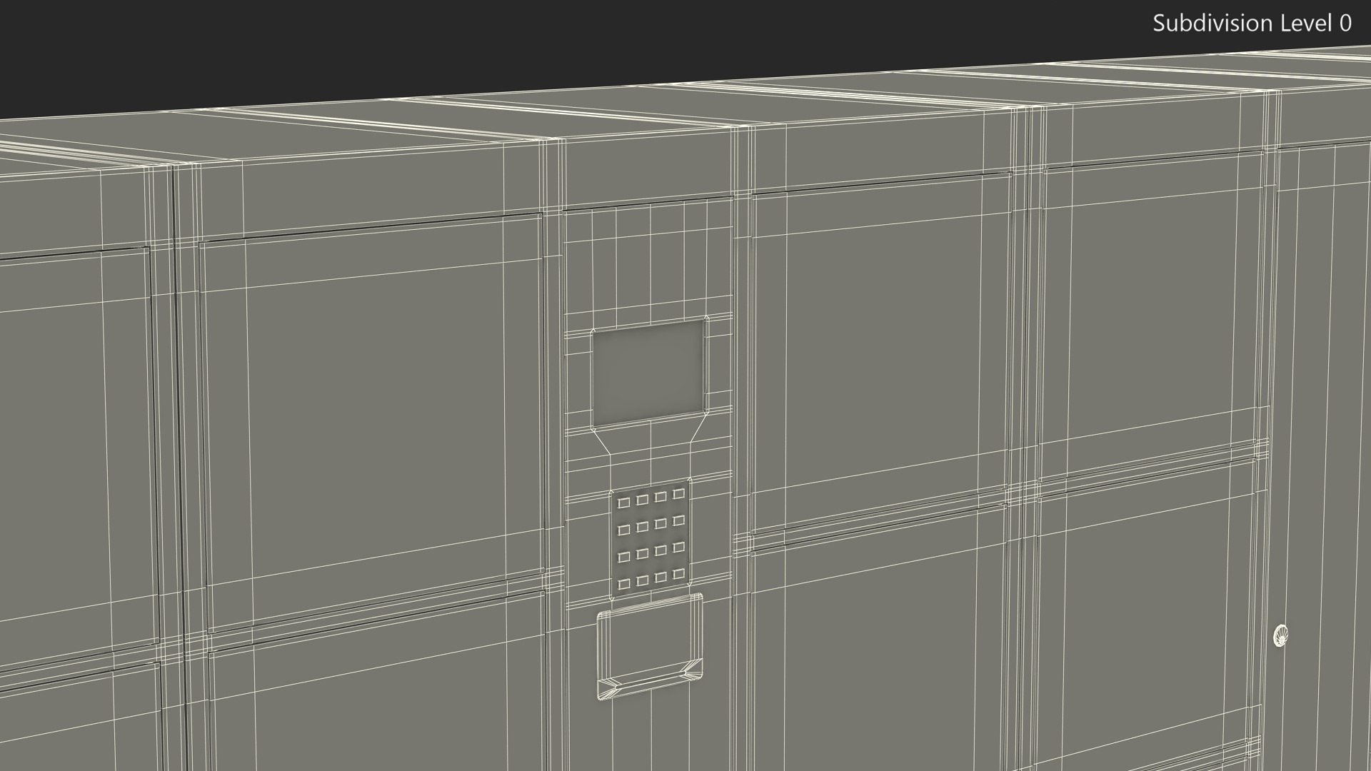 Automatic Parcel Storage System Grey 3D Model - TurboSquid 2139447