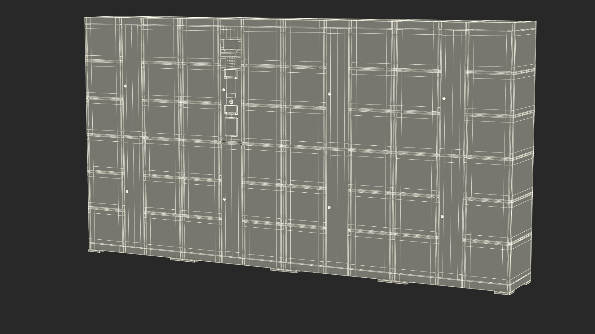 Automatic Parcel Storage System Grey 3D Model - TurboSquid 2139447