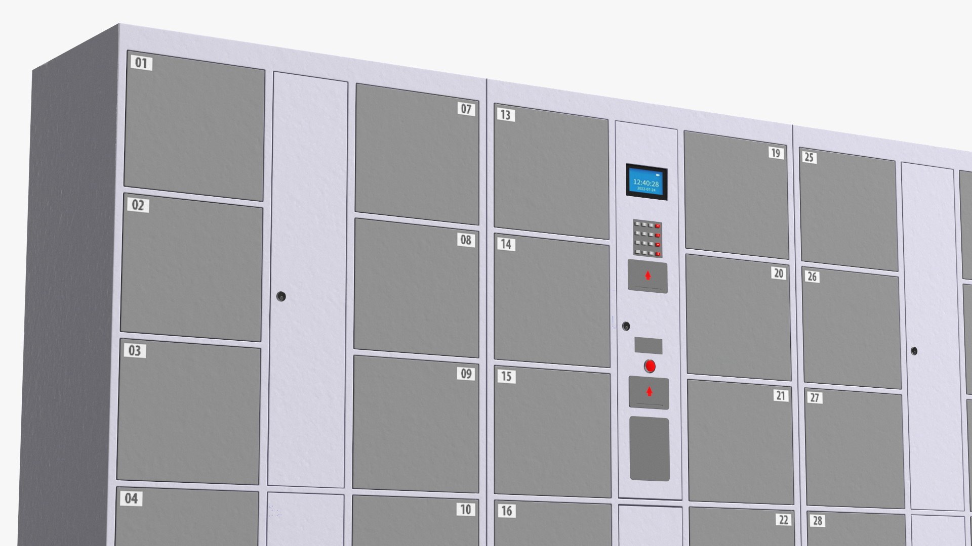 Automatic Parcel Storage System Grey 3D Model - TurboSquid 2139447