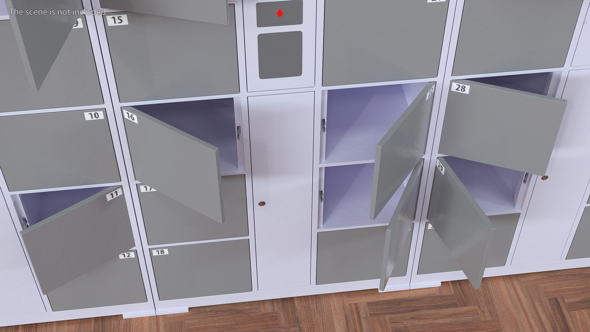 Automatic Parcel Storage System Grey 3D Model - TurboSquid 2139447