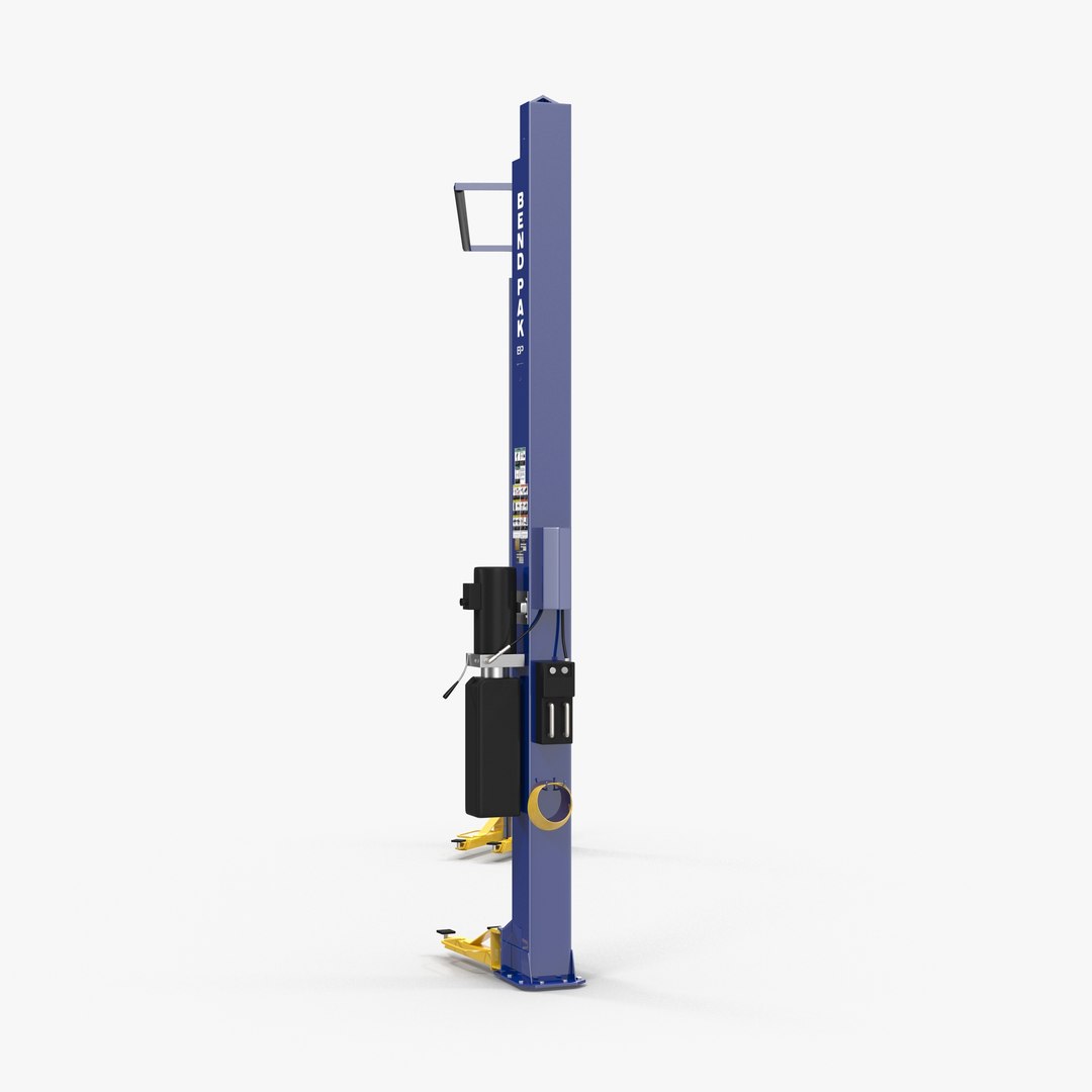 Car Lift Post 3d Model