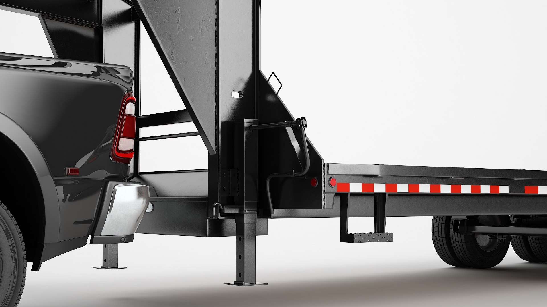 Dodge Ram 3500 HD 2021 Gooseneck Trailer 01 model - TurboSquid 2102659