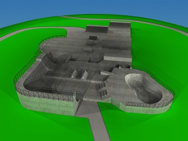 3d model skate park release 1
