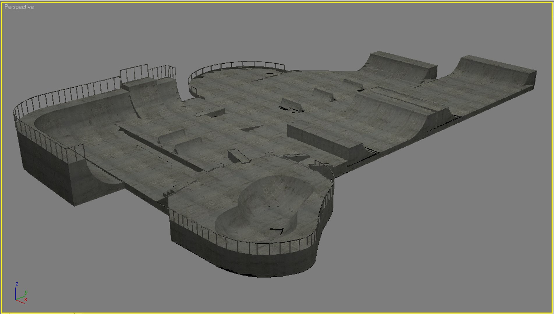 3d model skate park release 1