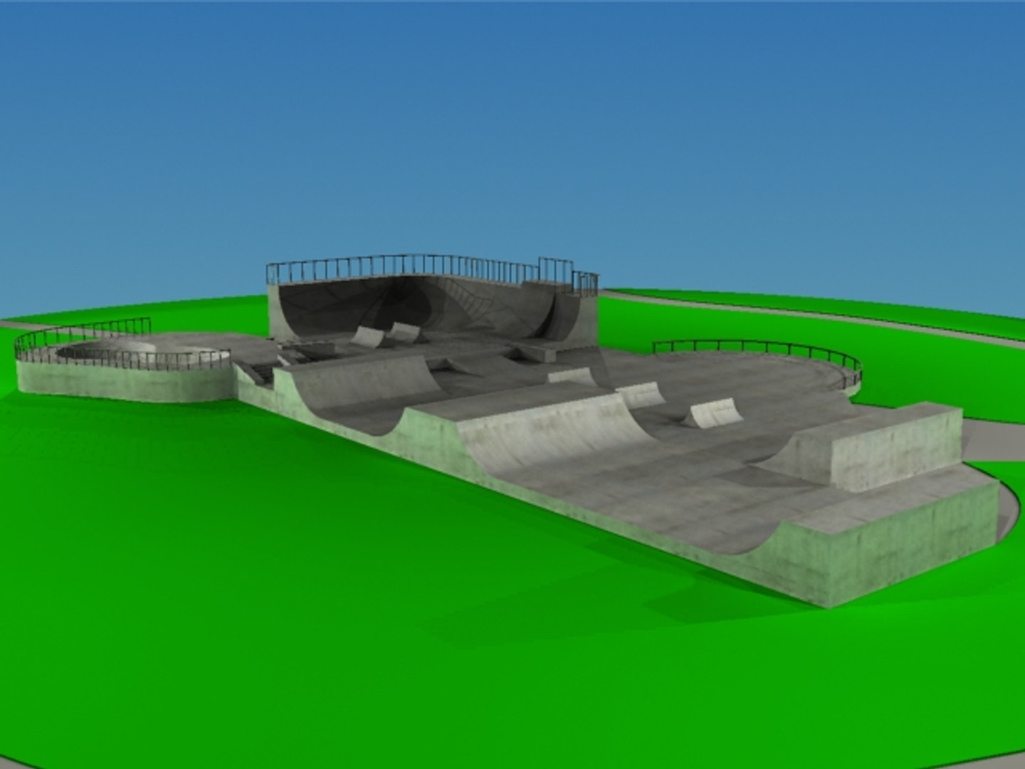 3d model skate park release 1