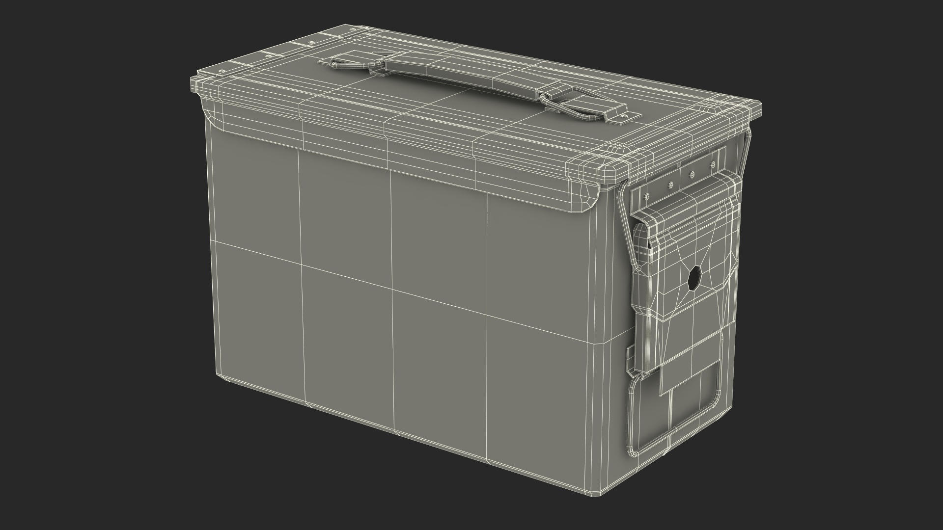 Metal Ammo Case Can 3D Model - TurboSquid 2170094