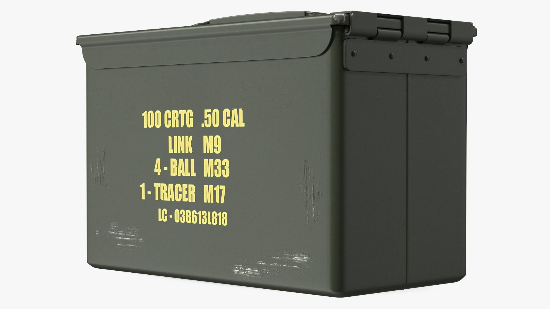 Metal Ammo Case Can 3D Model - TurboSquid 2170094