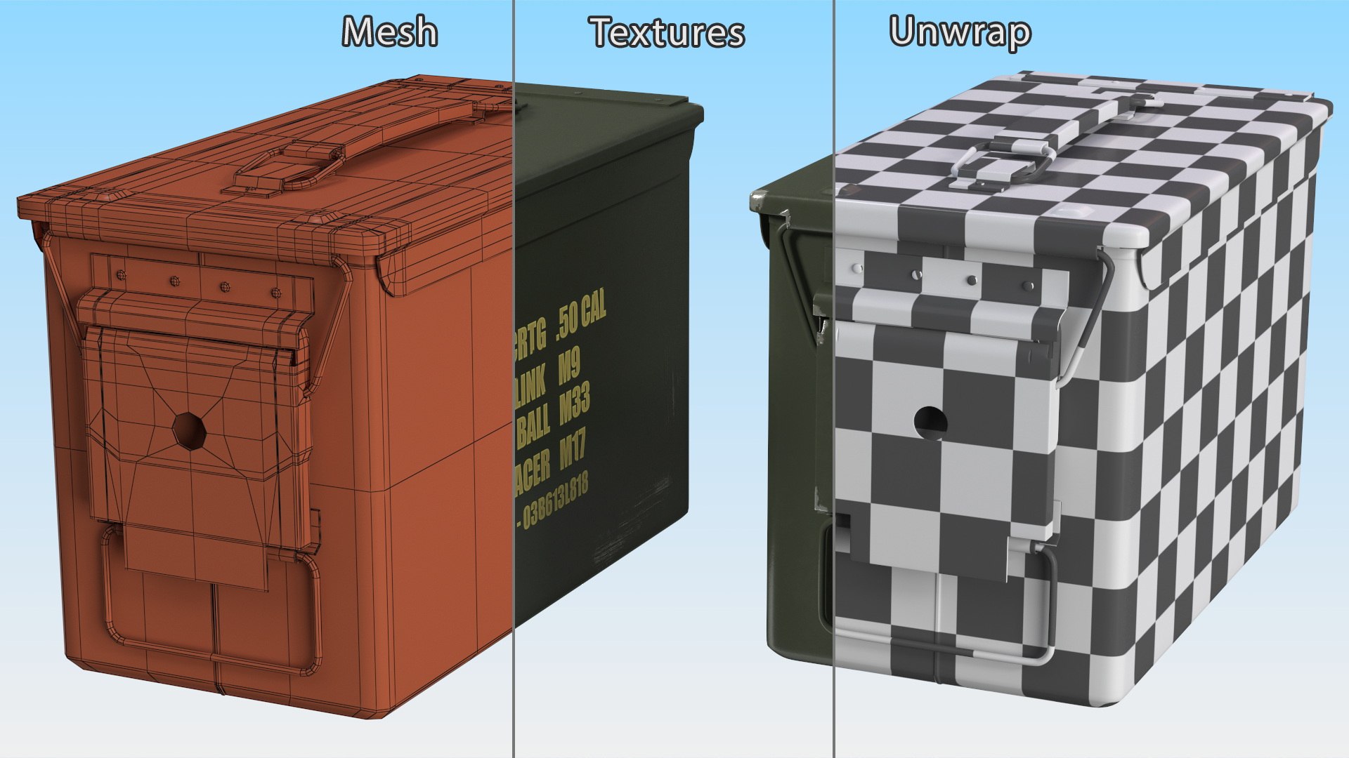 Metal Ammo Case Can 3D Model - TurboSquid 2170094
