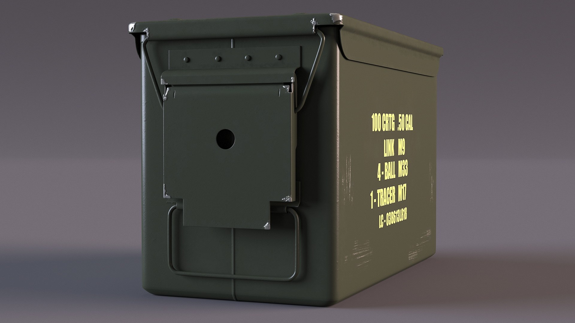 Metal Ammo Case Can 3D Model - TurboSquid 2170094
