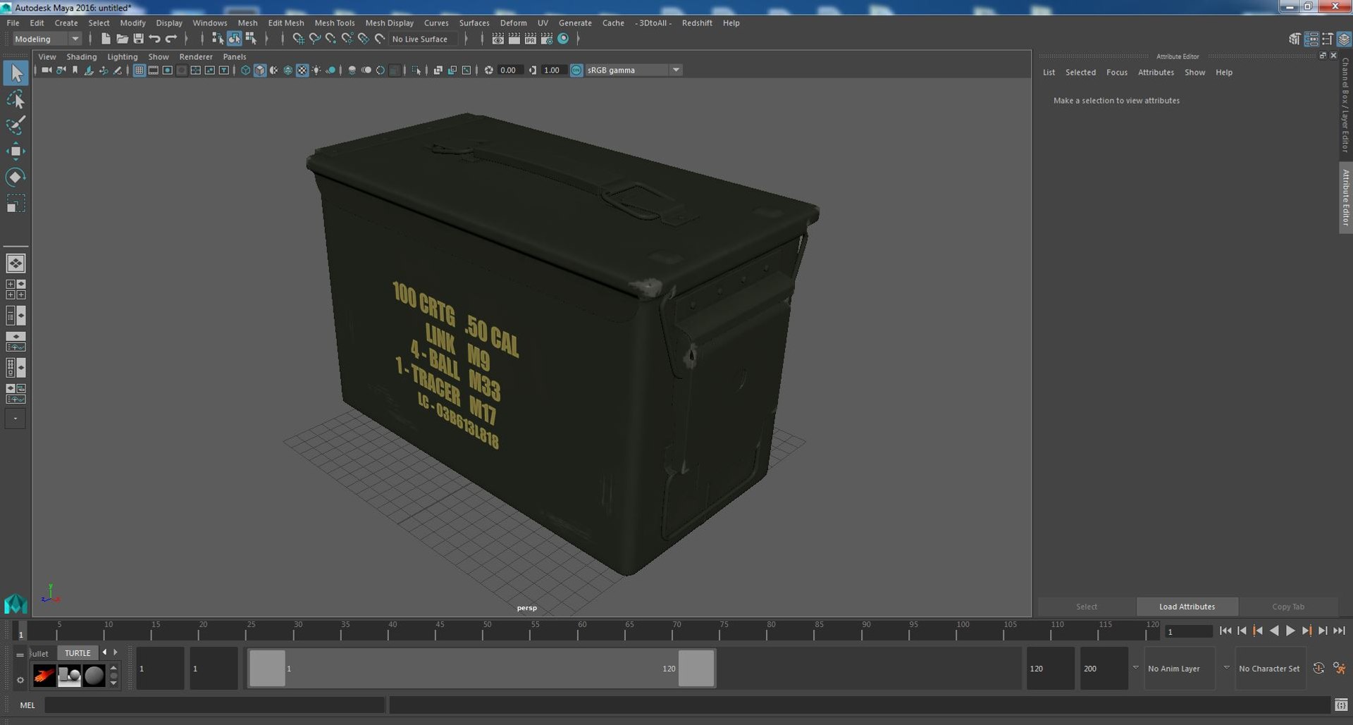 Metal Ammo Case Can 3D Model - TurboSquid 2170094