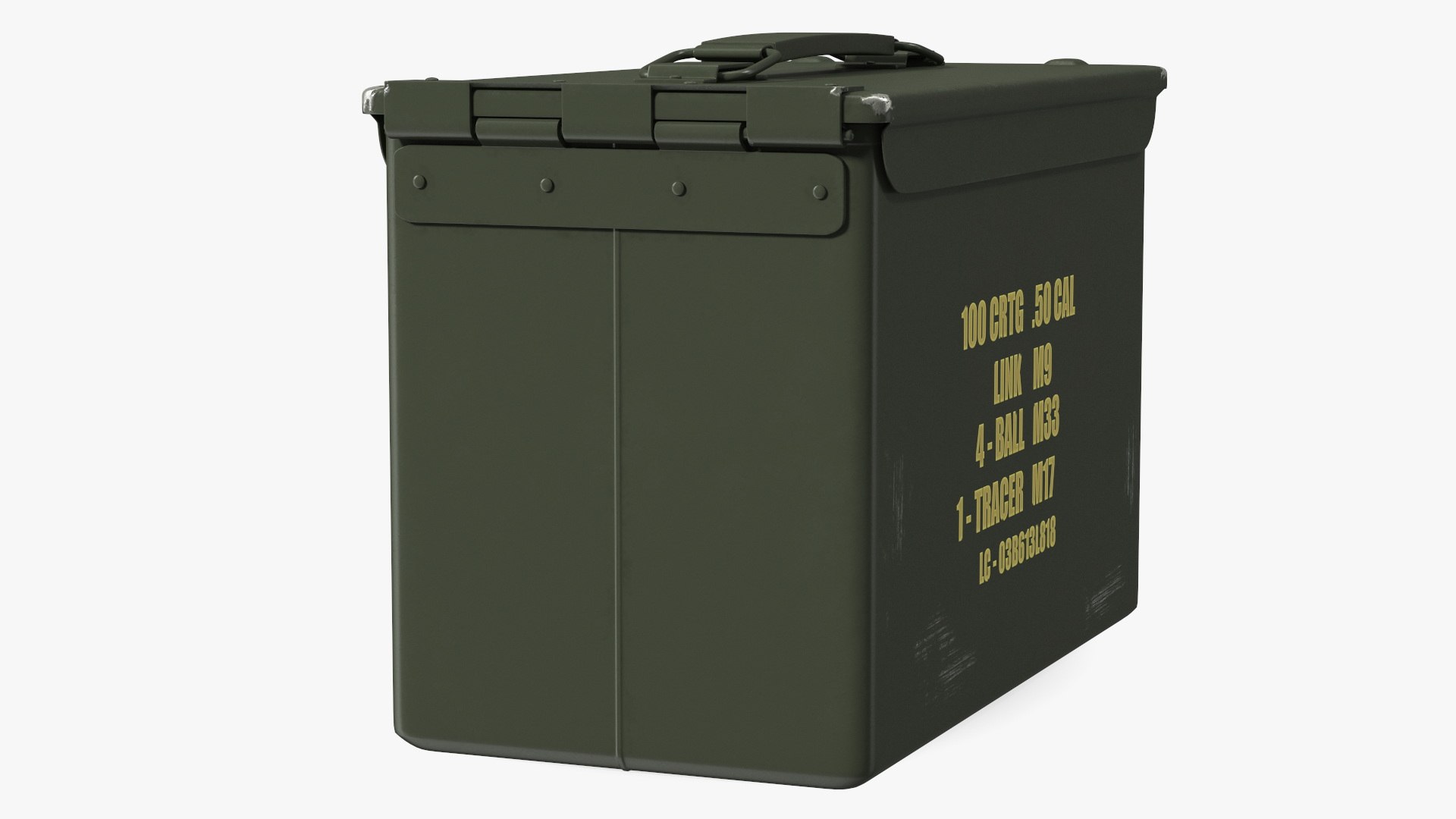 Metal Ammo Case Can 3D Model - TurboSquid 2170094