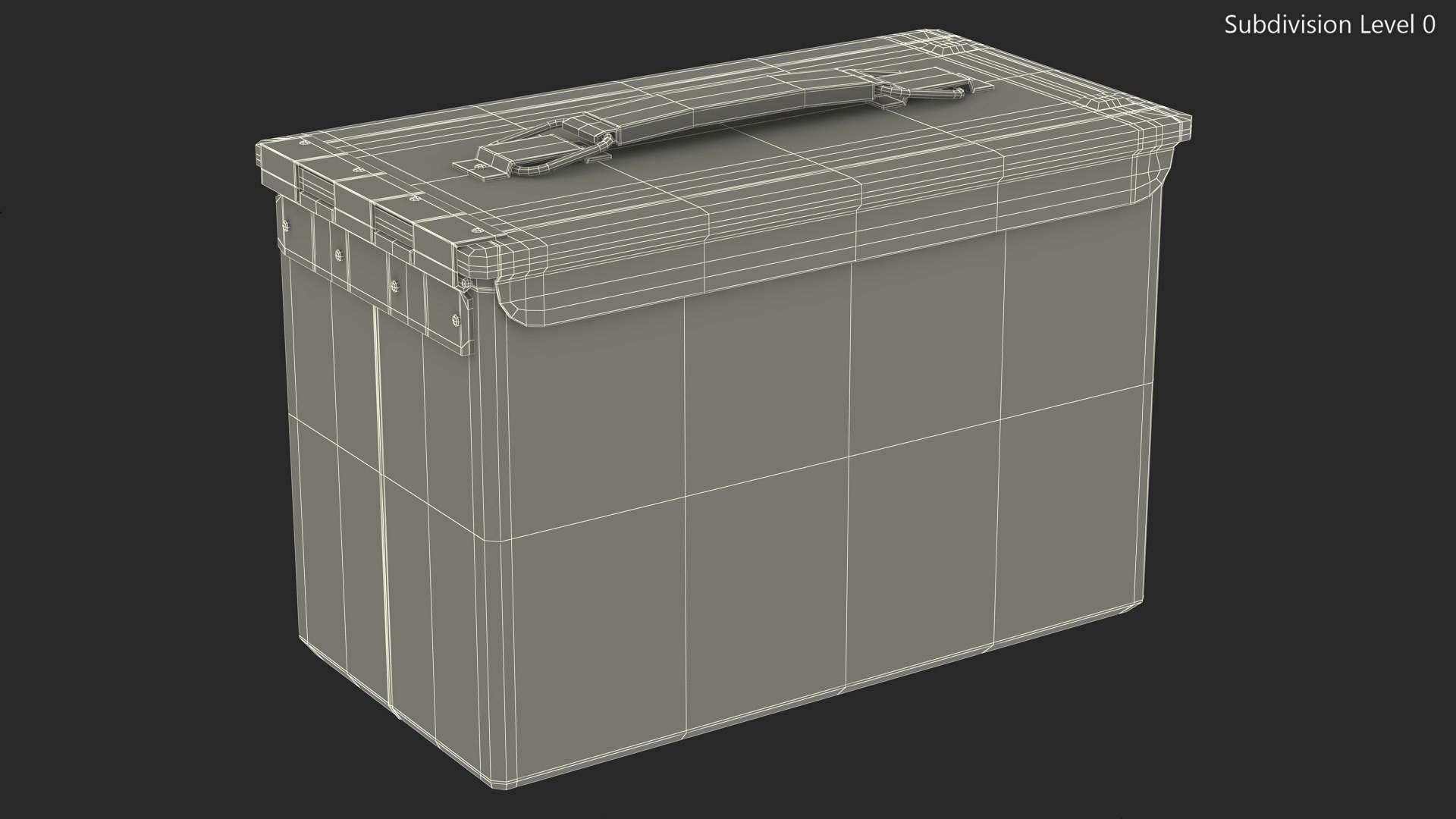 Metal Ammo Case Can 3D Model - TurboSquid 2170094